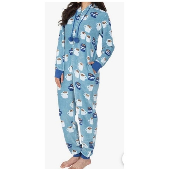 munki munki | Sweaters | Munki Munki Ladies Hooded Fleece Full Body ...